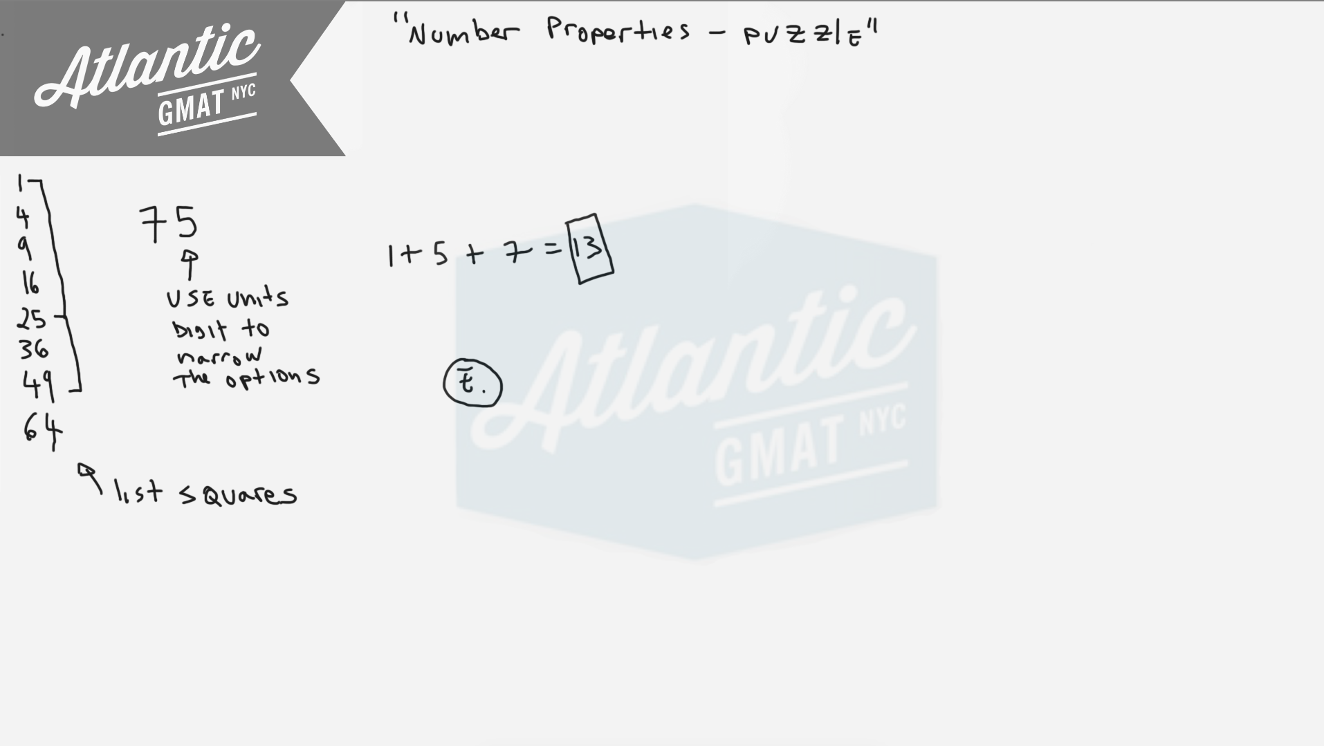 The number 75 can be written as the sum of the squares...