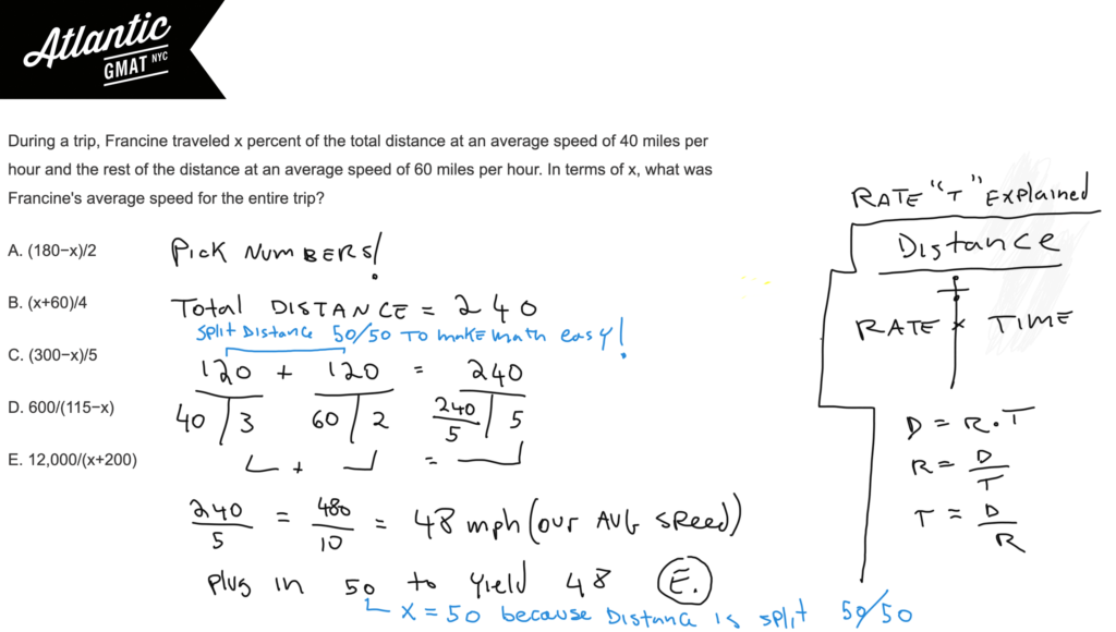 Work and Rate/Weighted Average - Atlantic GMAT Tutoring