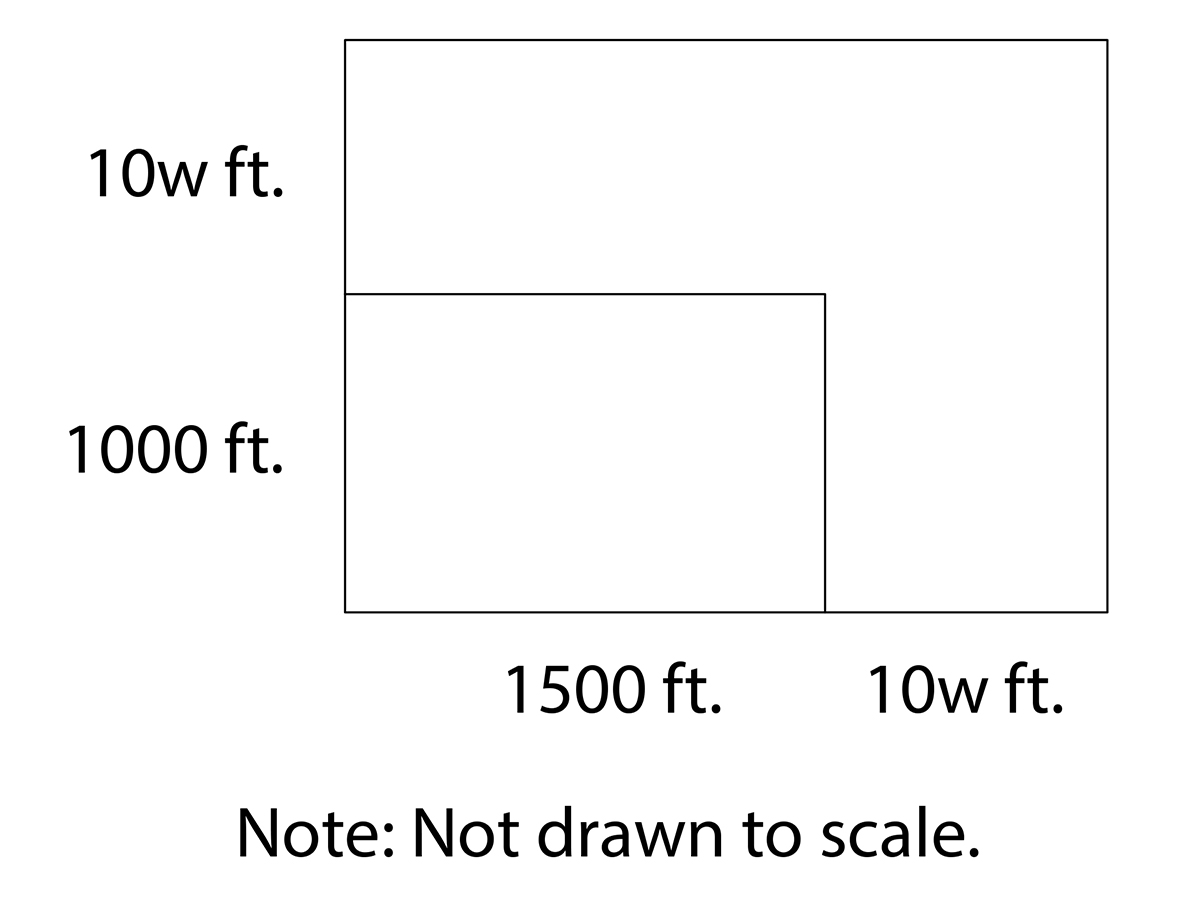 The smaller rectangle in the figure above represents the original size ...