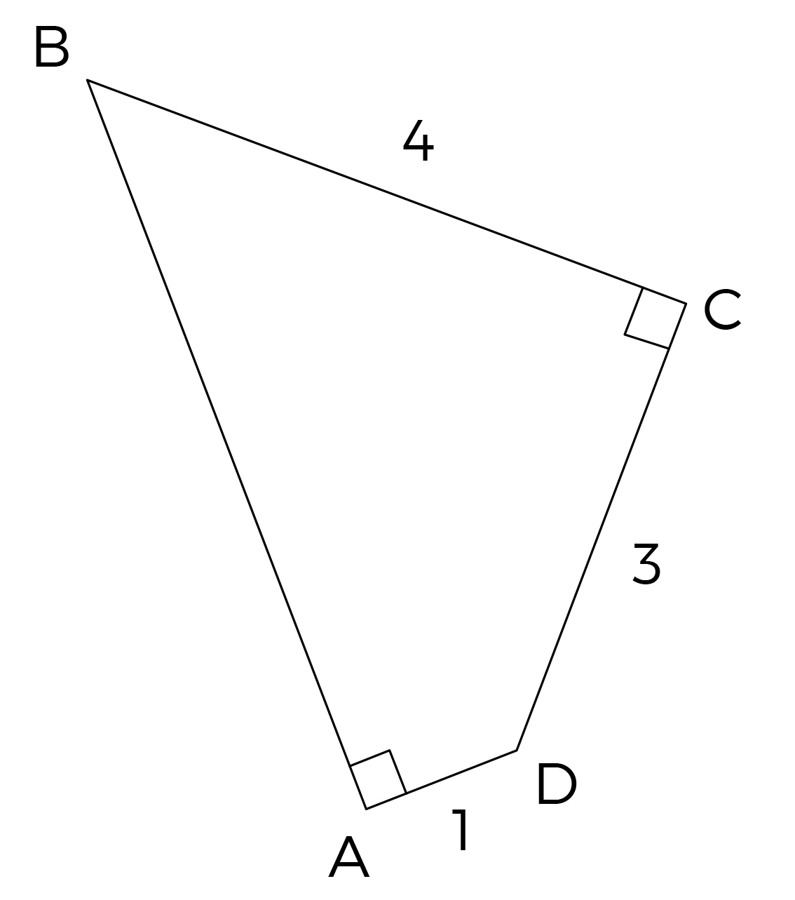 In quadrilateral ABCD above, what is the length of AB? | Atlantic GMAT ...